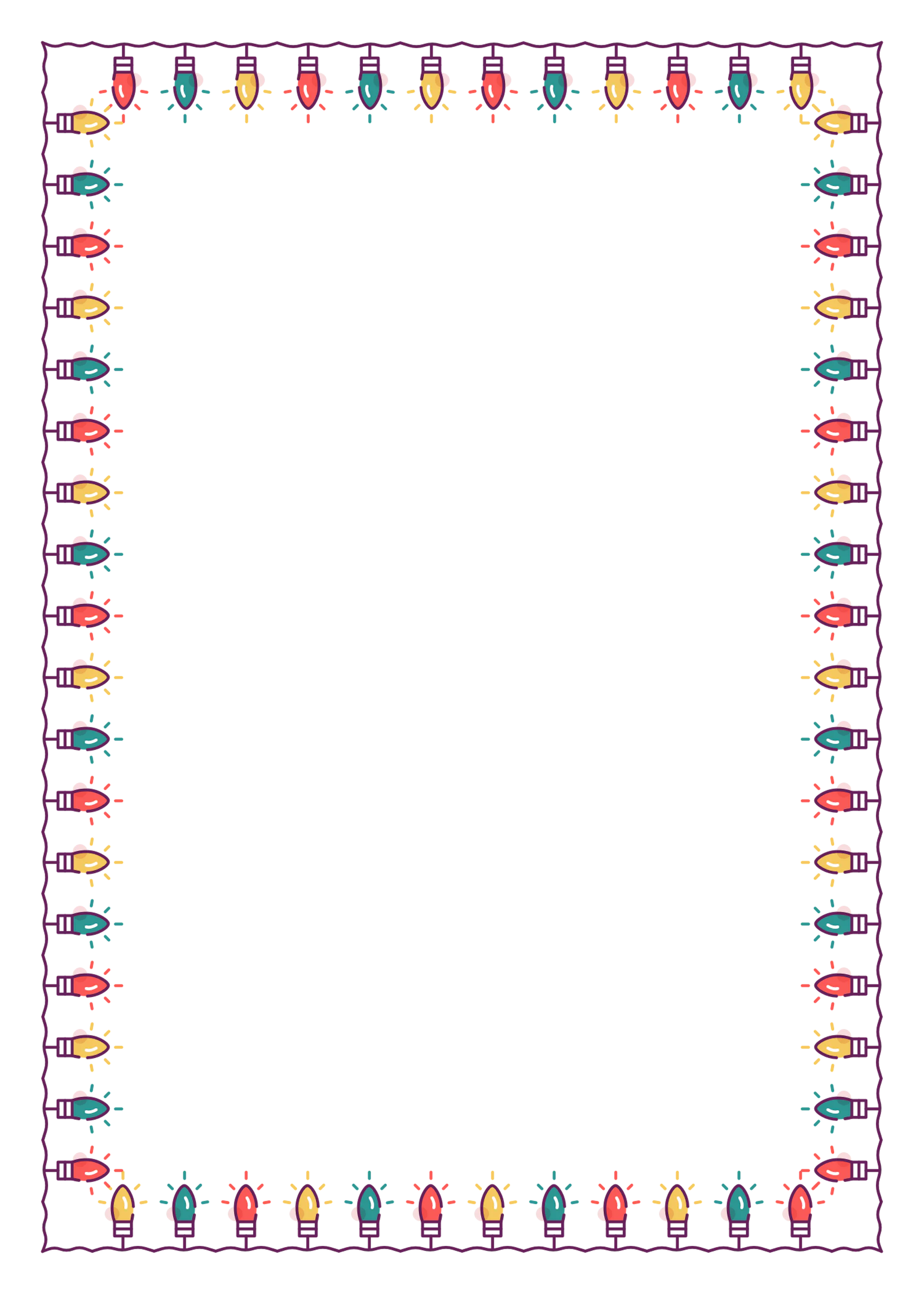 Christmas Lights (Full) Border (Free) – Christmas HQ