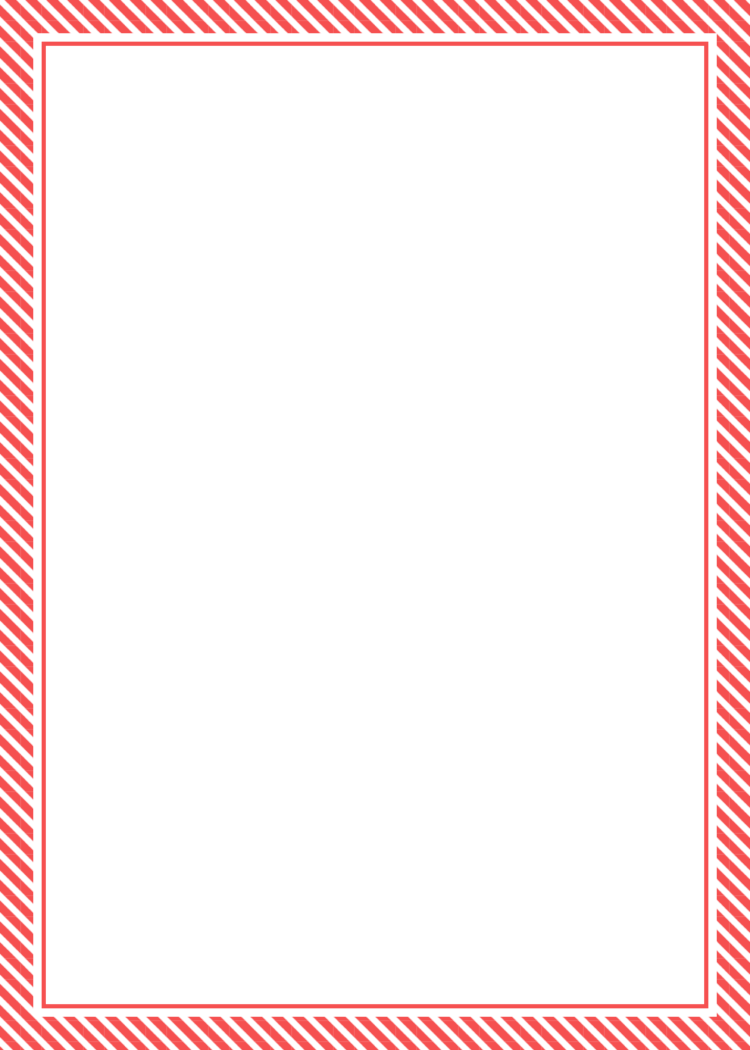 Red Candy Cane Stripe (Thick) Border (Free) – Christmas HQ