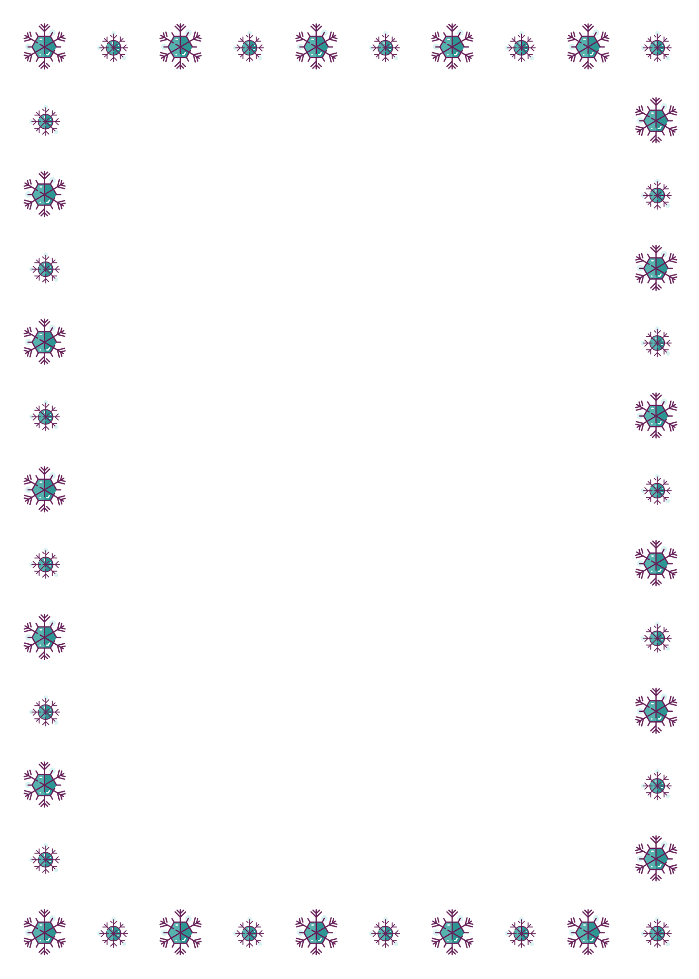 Snowflake Infinity Border (Free) – Christmas HQ