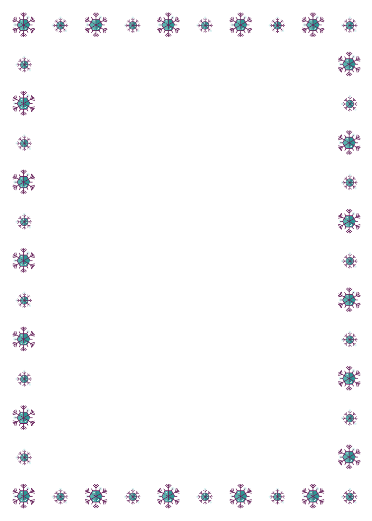 Snowflake Infinity Border (Free) – Christmas HQ