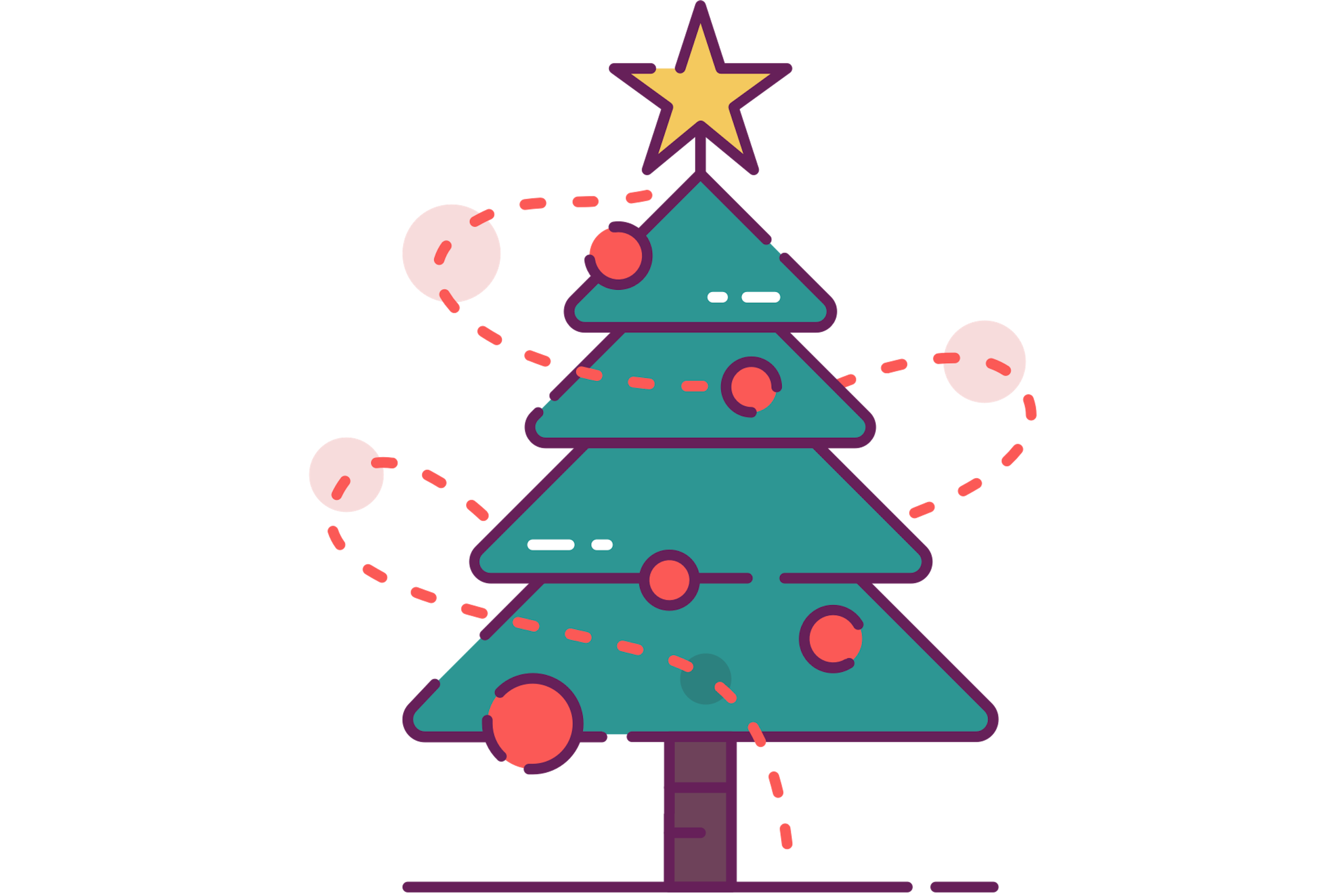 Decorated Christmas Tree Clip Art (Free) – Christmas HQ