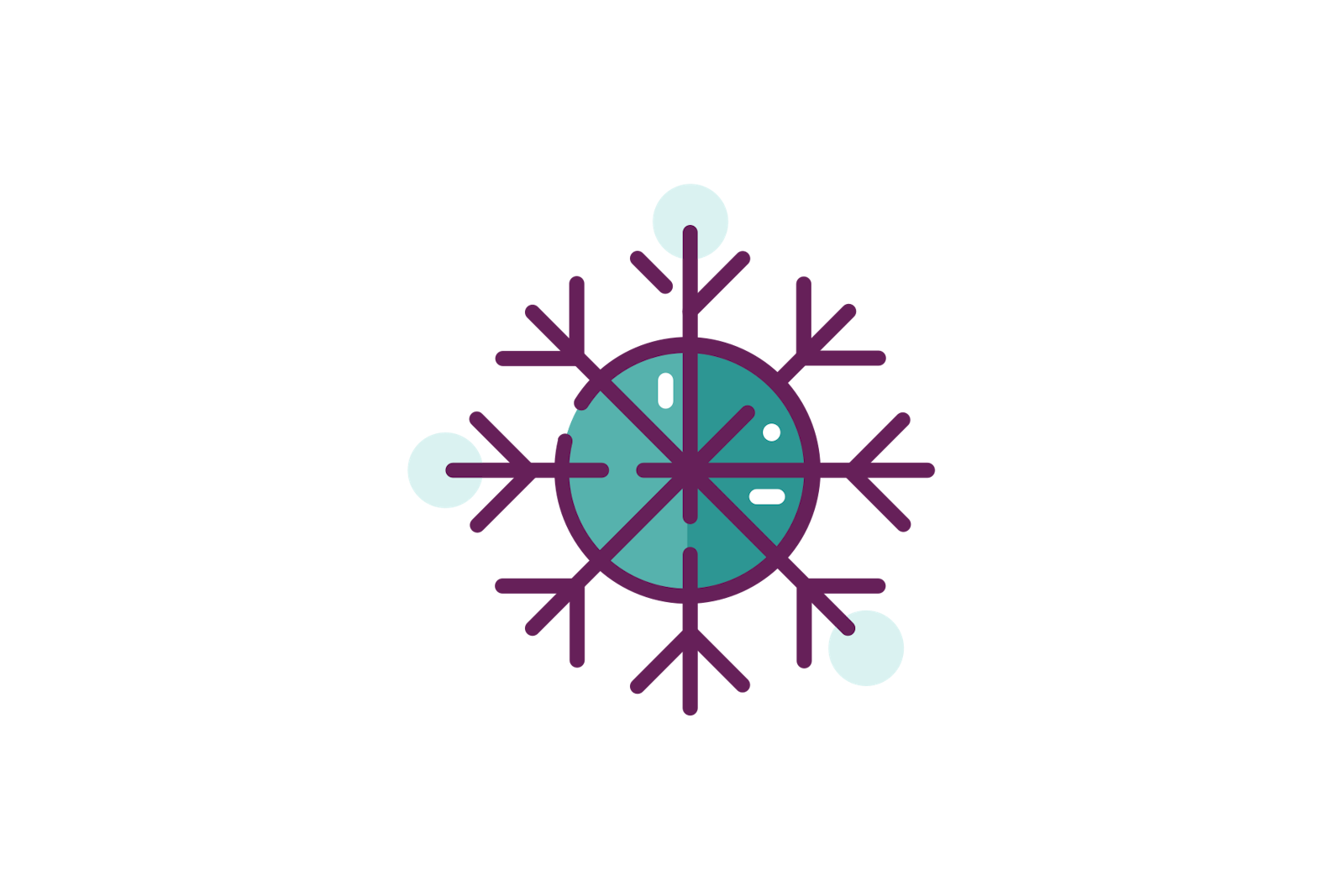 Snowflake with Eight Points Clip Art (Free) – Christmas HQ