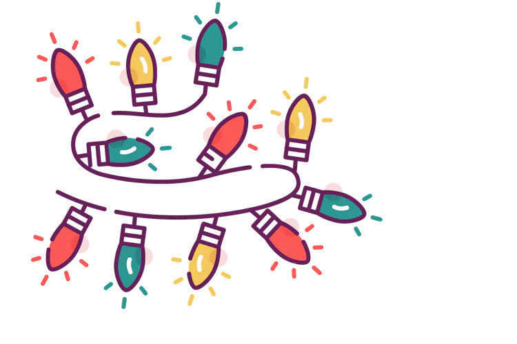 String of Colorful Christmas Lights Clip Art (Free) – Christmas HQ