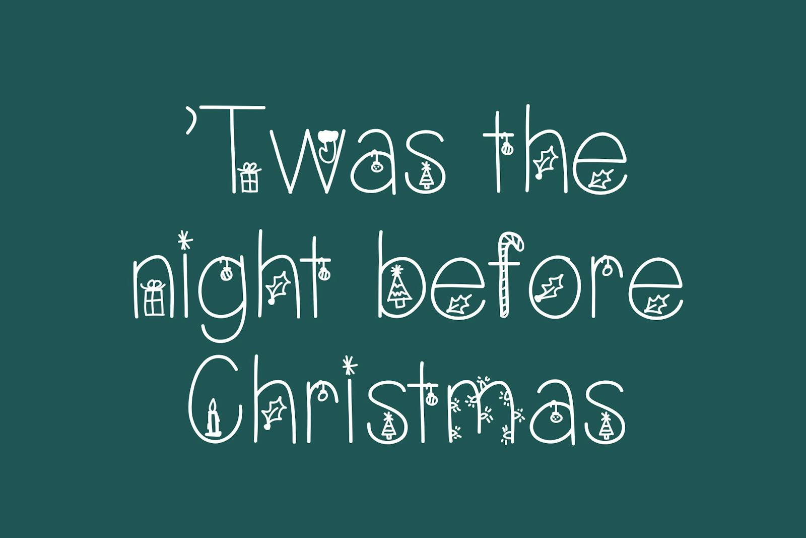 Christmas Eve Font (Free) – Christmas HQ